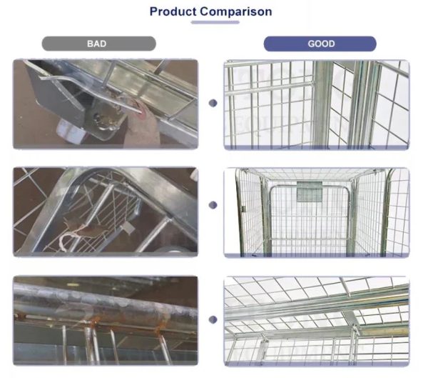 Demountable Three Sided Roll Pallet With Plastic Base - Roll Container ...